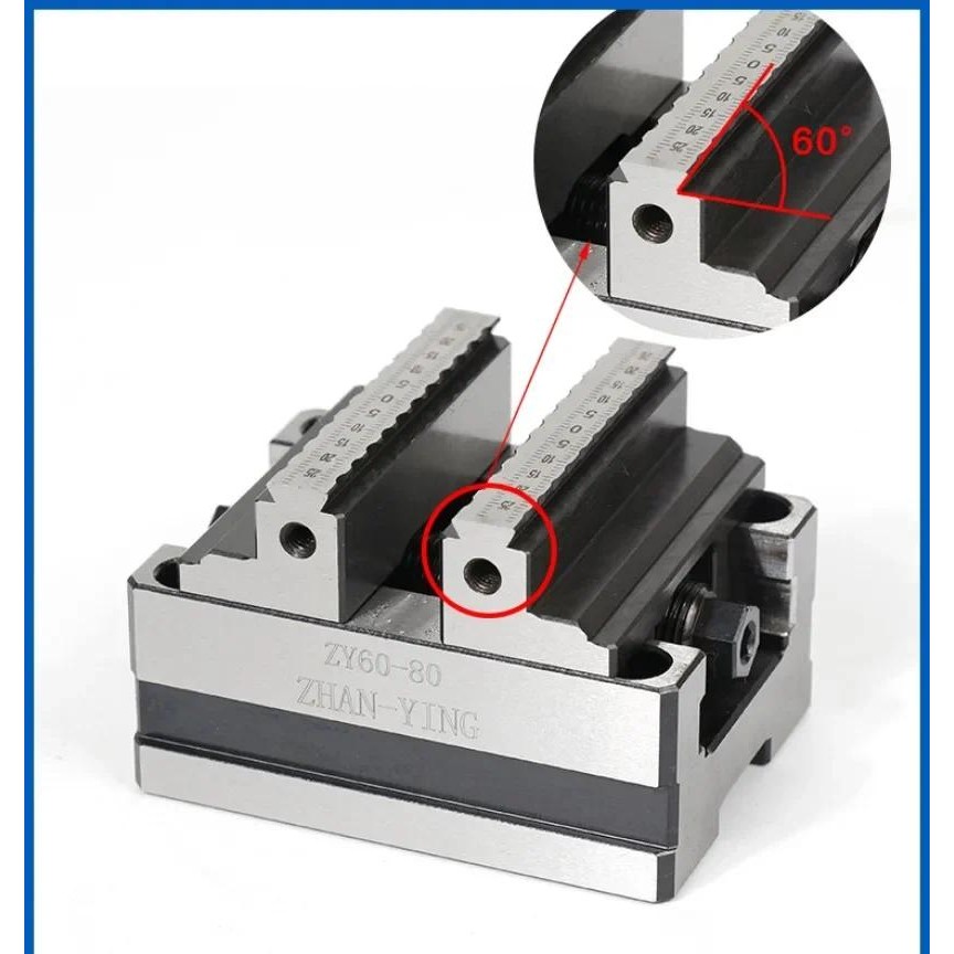 Jual High-precision Four-turn Table Fixture Self-centering CNC Vise CNC ...