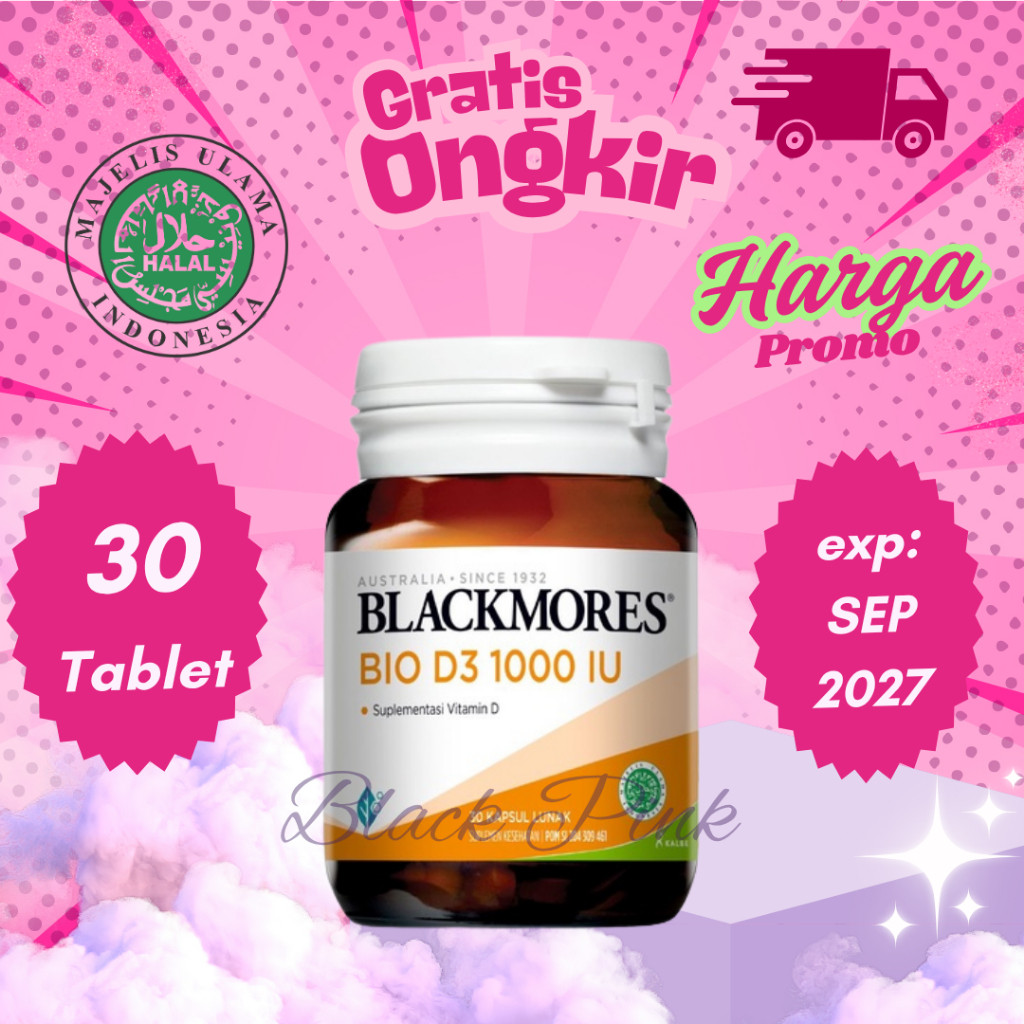Jual BLACKMORES BIO D3 1000 IU isi 30 | Shopee Indonesia