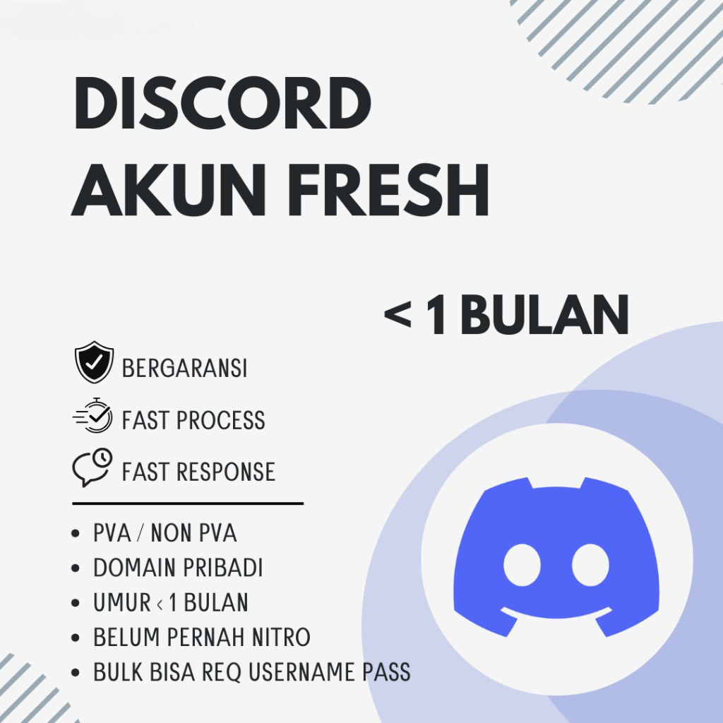 Jual Akun Discord Fresh | Fast Response | Shopee Indonesia