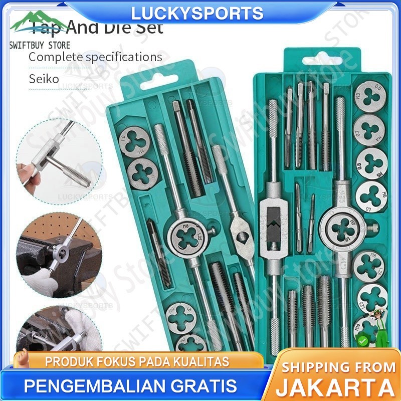 Jual 8 pcs alat snai dan tap ulir dart mur baut alat die kualitas hand ...