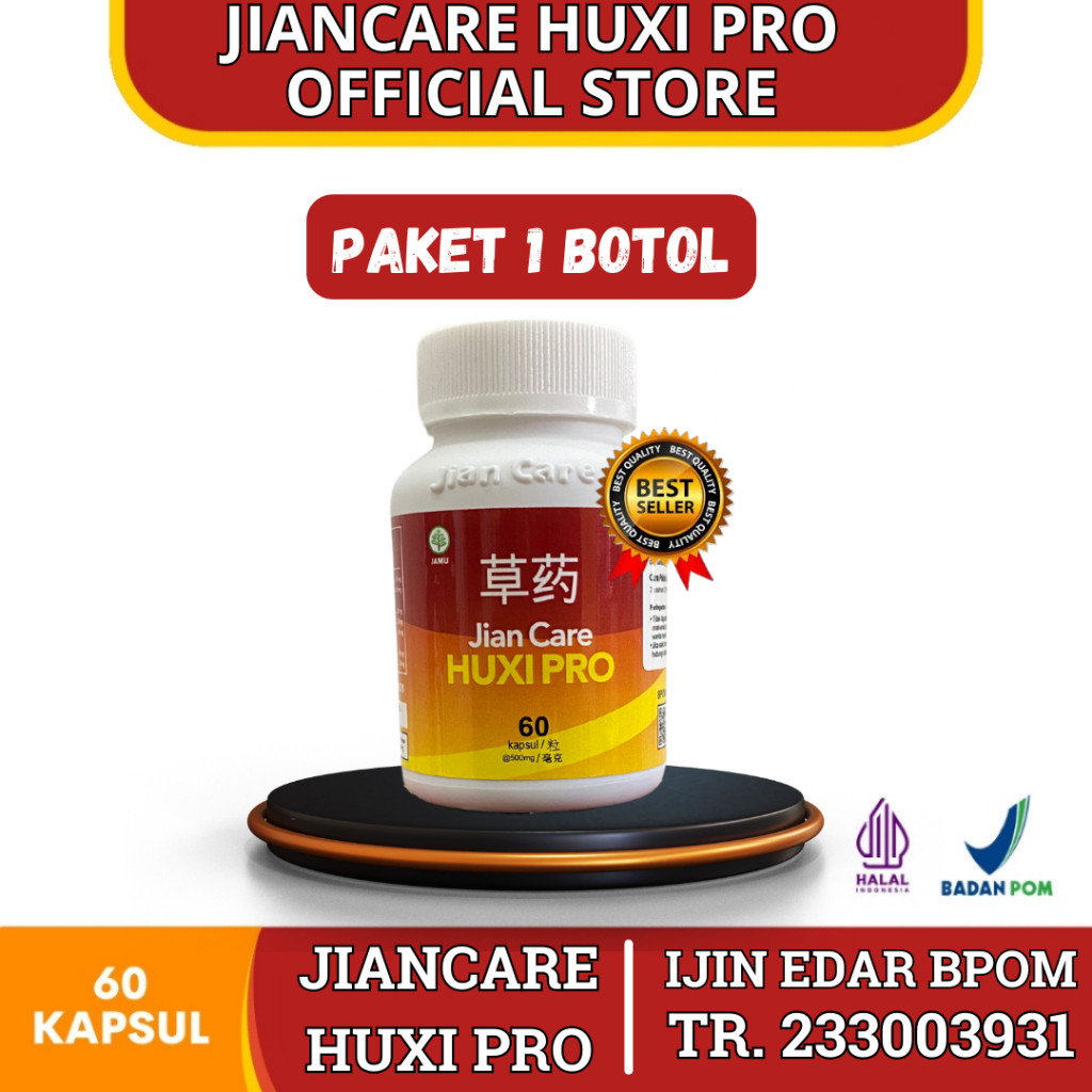 Jual JIANCARE HUXI PRO | Herbal BPOM Untuk Sesak Nafas, Bronkitis, Asma Akut, TBC & Batuk ...