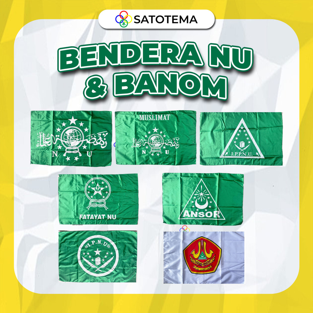 Jual Bendera NU / Bendera Muslimat / Bendera Fatayat / Bendera Ansor ...