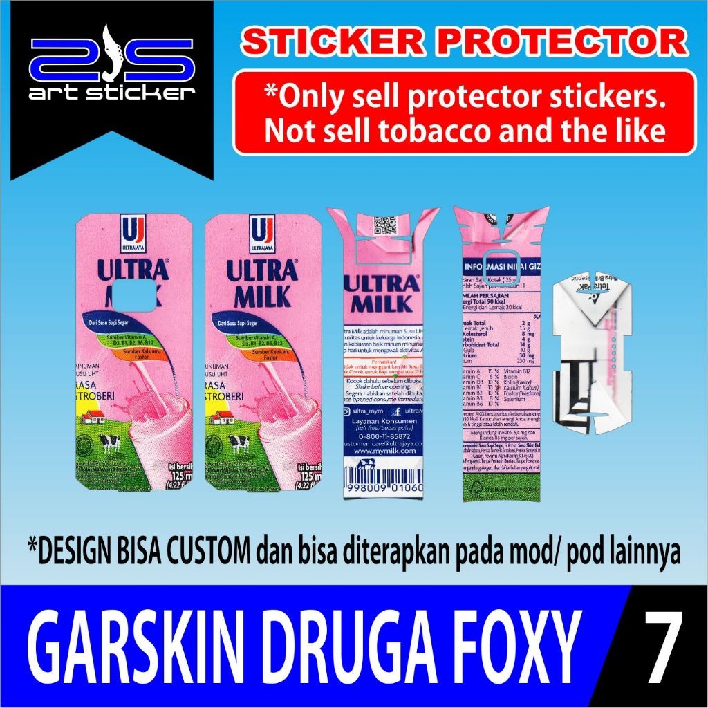 Jual stikerDrugaFoxy Pink Ultramil UV Printing garskin premium | Shopee ...