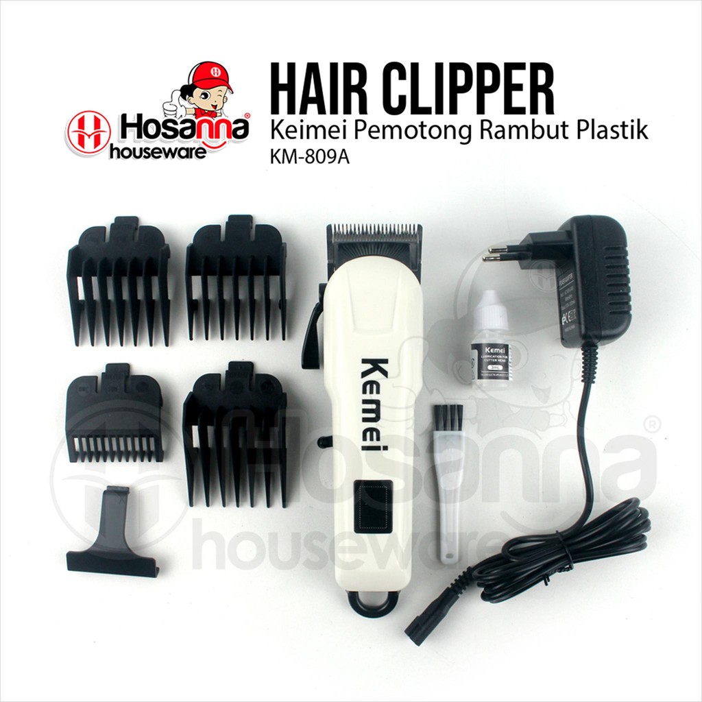 Jual KM-809A Alat Cukur Rambut Elektrik Kemei / Hair Clipper | Shopee Indonesia