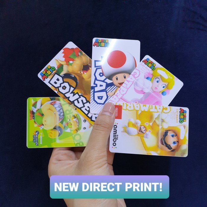 Jual LARIS -Amiibo Card Super Mario 3D World Bowser's fury Complete Set 5pcs - Sticker | Shopee ...