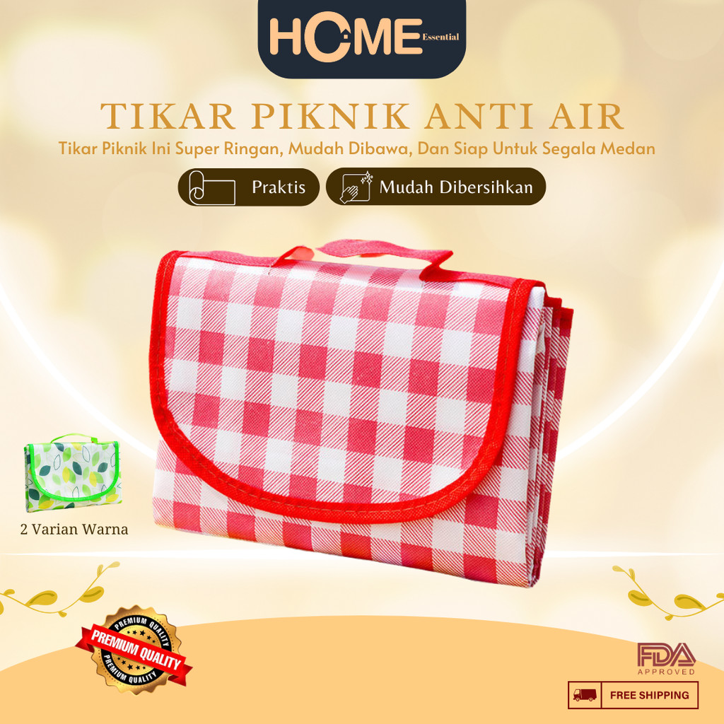 Jual (HE) Home Essential Tikar Piknik / Tikar Potograf Dengan Tasnya ...