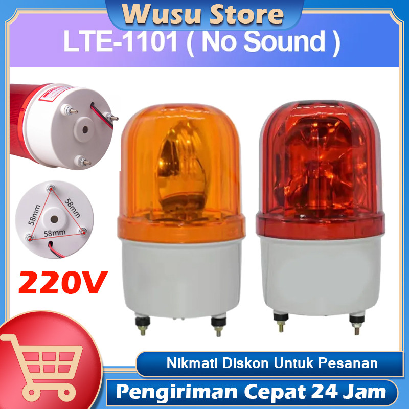 Jual Lampu Warning Light LTE-1101J Rotary Light 4 Inch 220V | Shopee ...