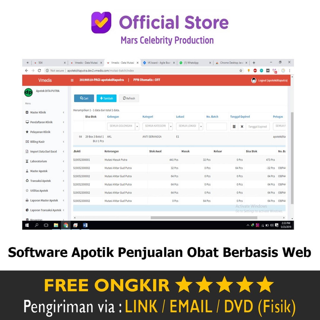 Jual Software Apotek Apotik Penjualan Obat Berbasis Web Terbaru ...