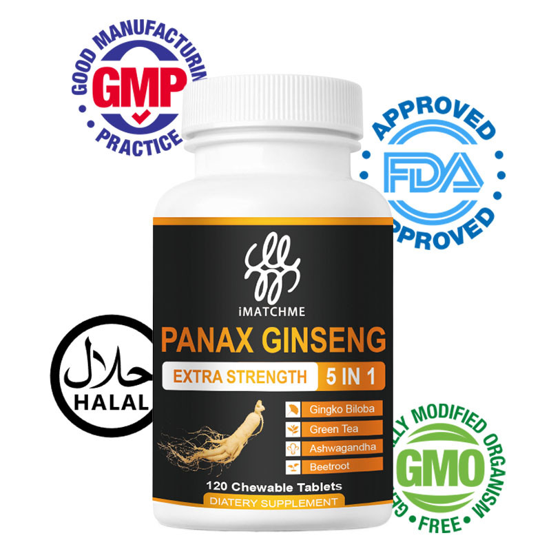 Jual iMATCHME Korean Red Panax Ginseng Chewable Tablets Ginkgo Biloba ...