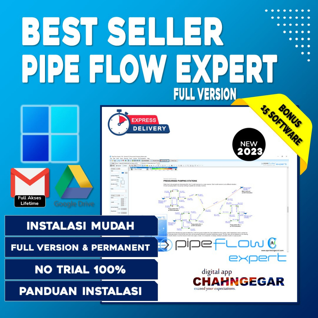 Jual Software Pipe Flow Expert 8.16 Program untuk menganalisis jaringan ...