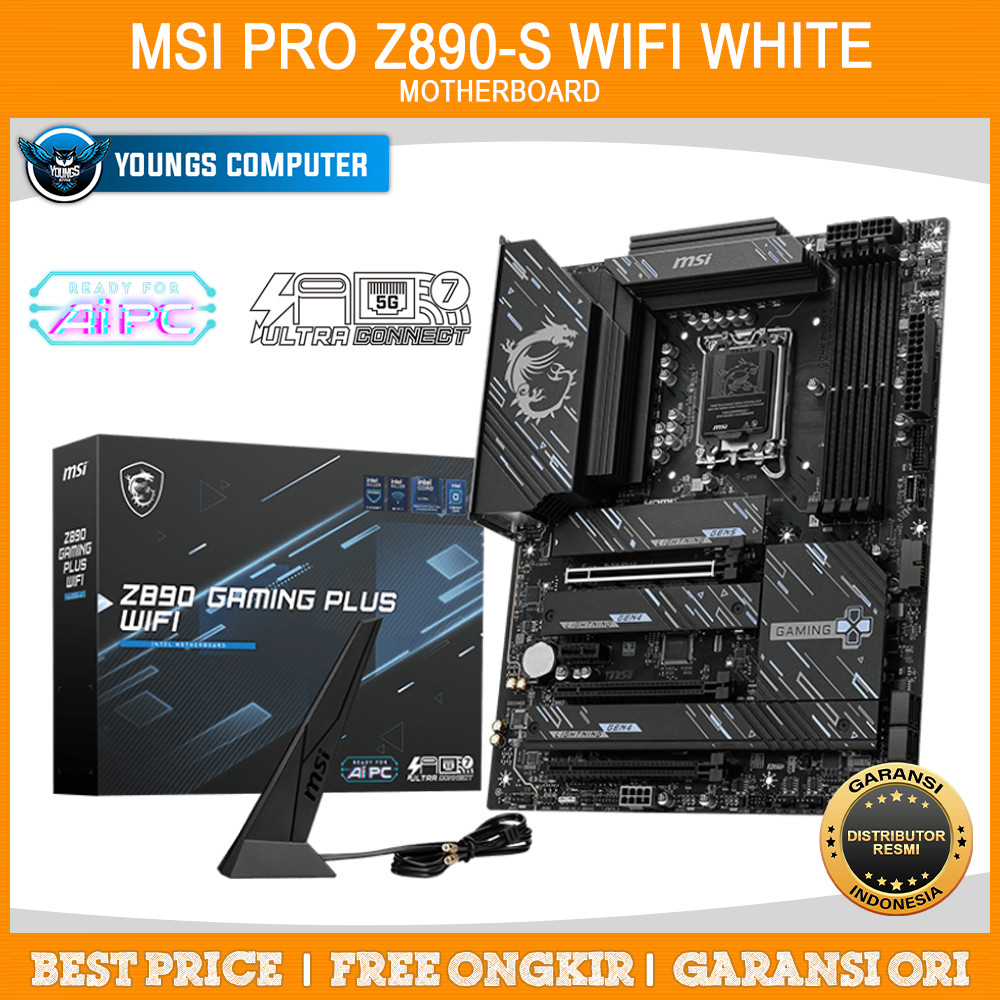 Jual MSI Z890 GAMING PLUS WIFI | MOTHERBOARD INTEL Z890 LGA1851 DDR5 ...