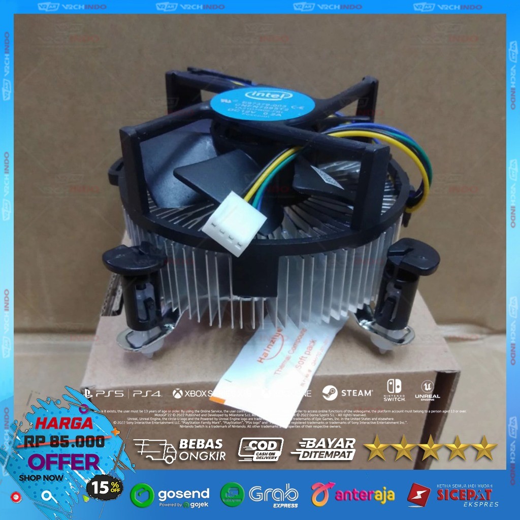 Jual Fan Processor Original AMD & INTELL / CPU Fan Cooler / Heatsink ...