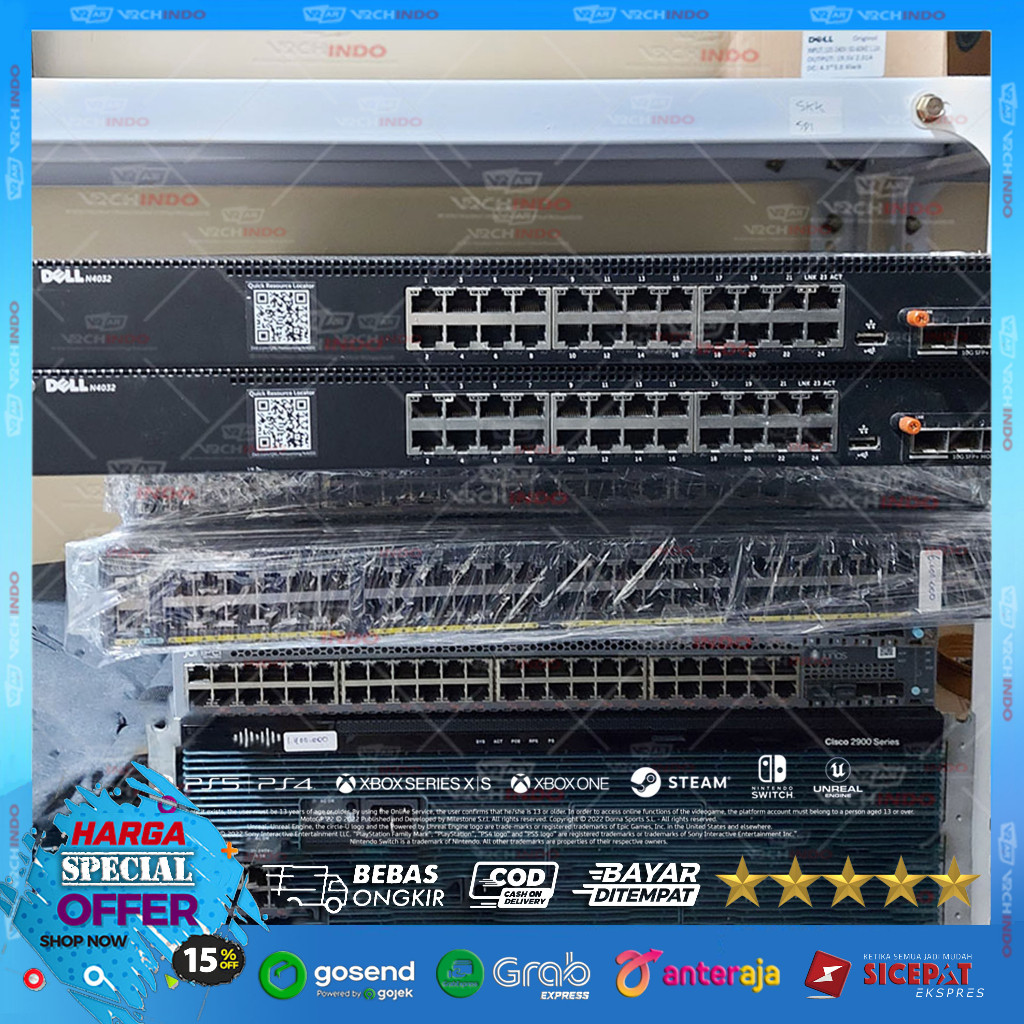 Jual Ethernet LAN Switch Gigabit Dell N4032 - 24 Port 10G Base-T + 4 ...