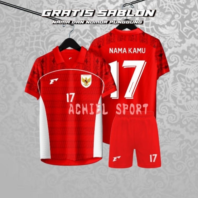 Jual Setelan Jersey Baru Timnas Indonesia Erspo 2024/2025 (FREE REQUEST SABLON NAMA & NOMOR ...