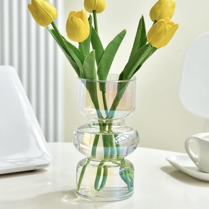 Jual Vas Bunga Kaca Estetik Desain Nordic Minimalis Home Decor ...