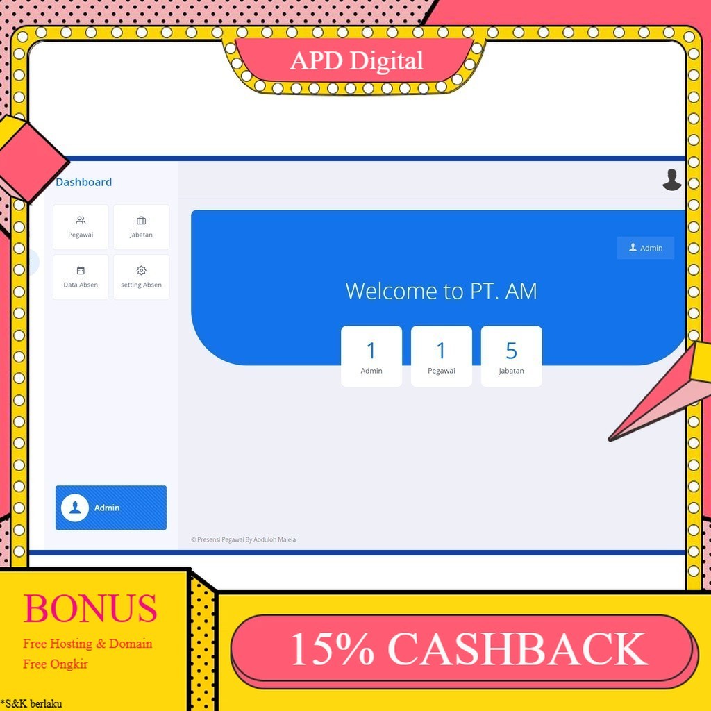 Jual Source Code absensi Pegawai GPS dengan PHP 7 dan Codeigniter 3 & 4 APD | Shopee Indonesia