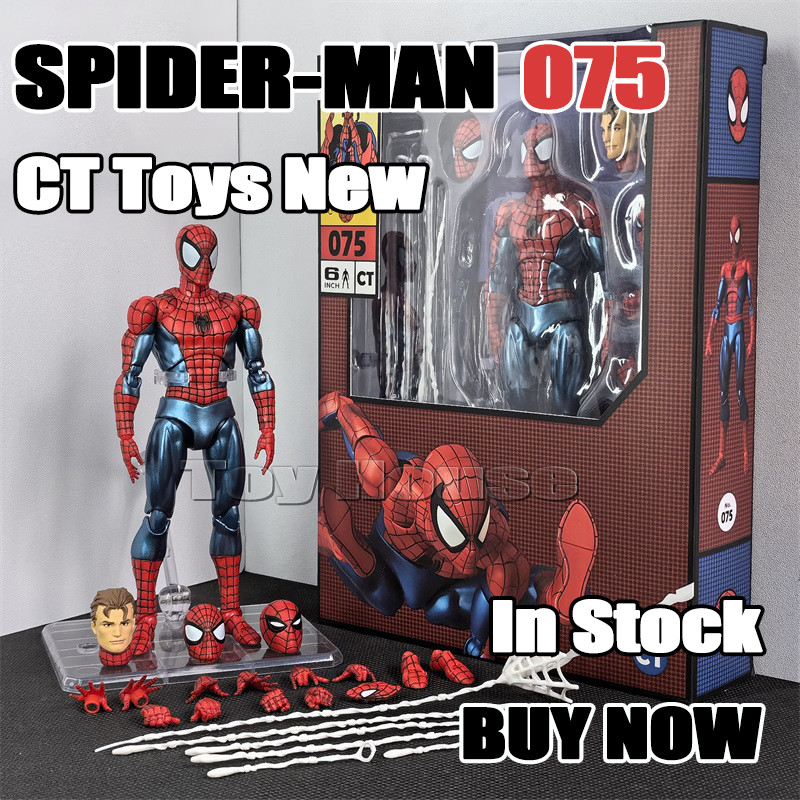 Jual New Ct Toys Spider-Man Mafex 075 Figure The Anazing Spiderman ...