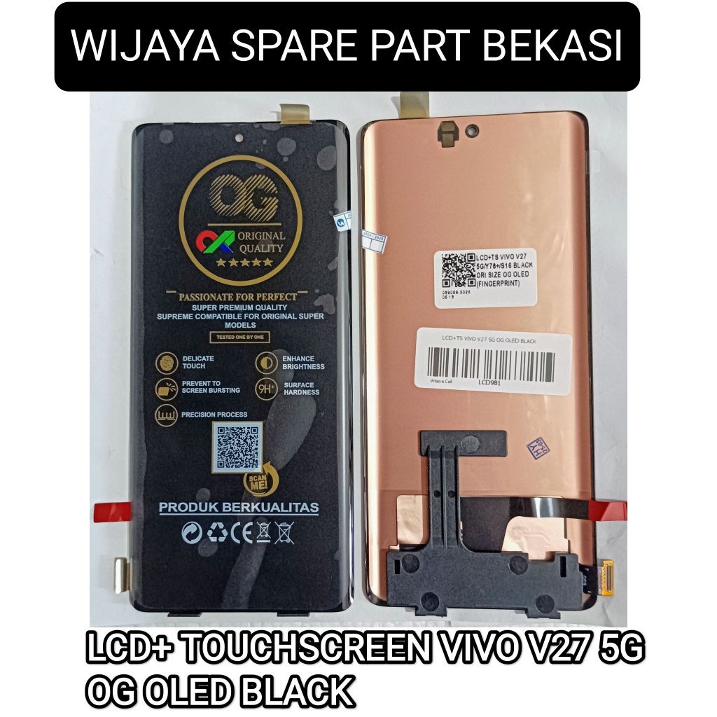 Jual LCD+TOUCHSCREEN VIVO V27 5G/Y78+/S16 OG OLED BLACK | Shopee Indonesia