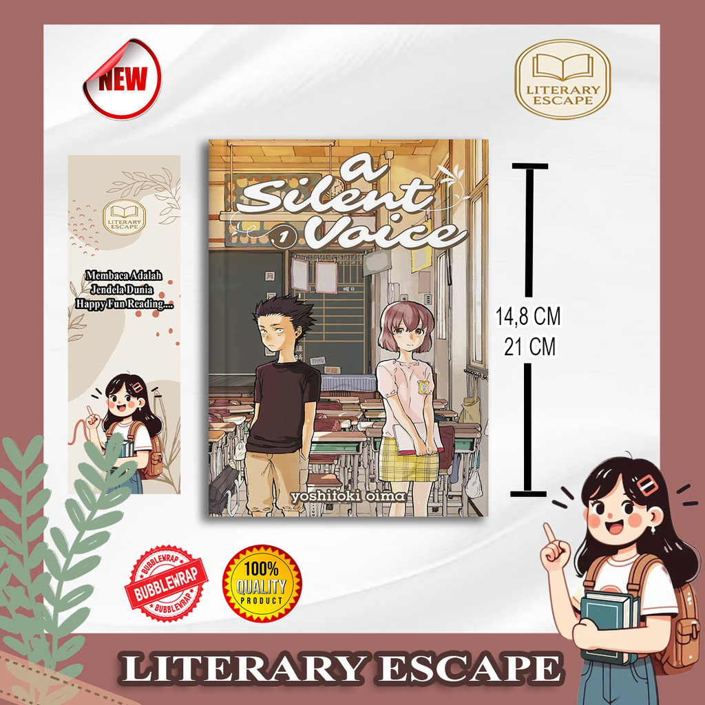Jual Paket Manga A Silent Voice by Yoshitoki Oima Complete Series 7 ...