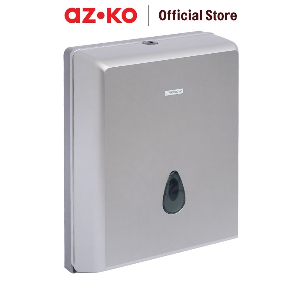 Jual AZKO Krisbow 25x10.7x35 cm Dispenser Tisu Lipat - Silver Tissue ...