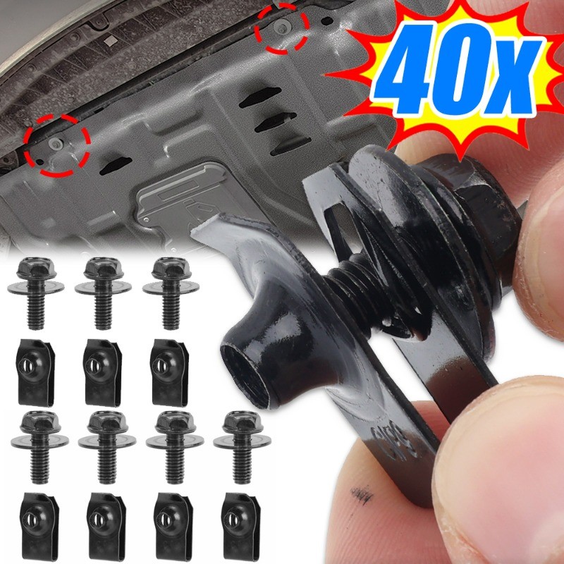 Jual Car Body Bolts U-nut Clips Atuo Engine Cover Undertray Splash ...