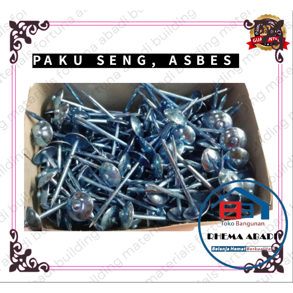 Jual RHEMA Paku Seng Curah Ukuran 2"Inch Polos 21/2 "Inch Ulir Paku ...