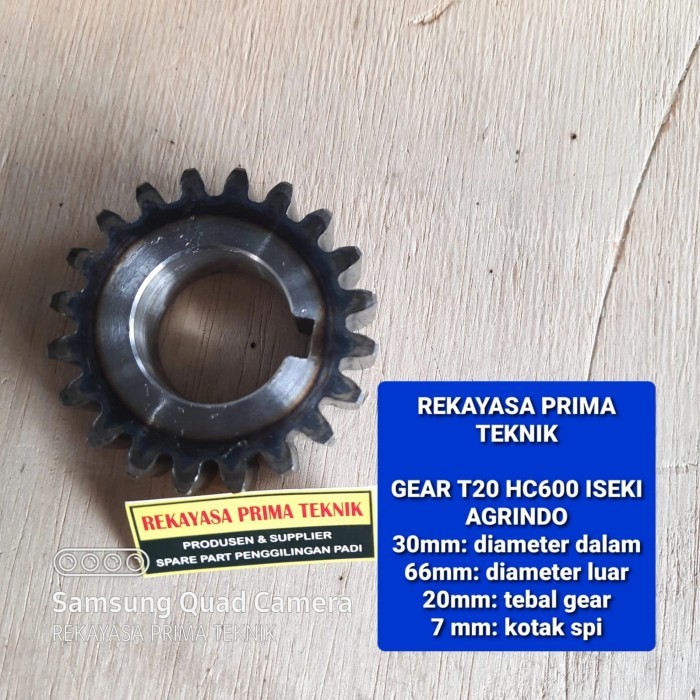 Jual HC600 GEAR T20 20T 20 T ISEKI AGRINDO SELEPAN KILANG PADI GABAH HC ...