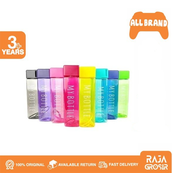 Jual My Bottle Kotak Full Color Warna Botol Minum Plastik 500ml ...
