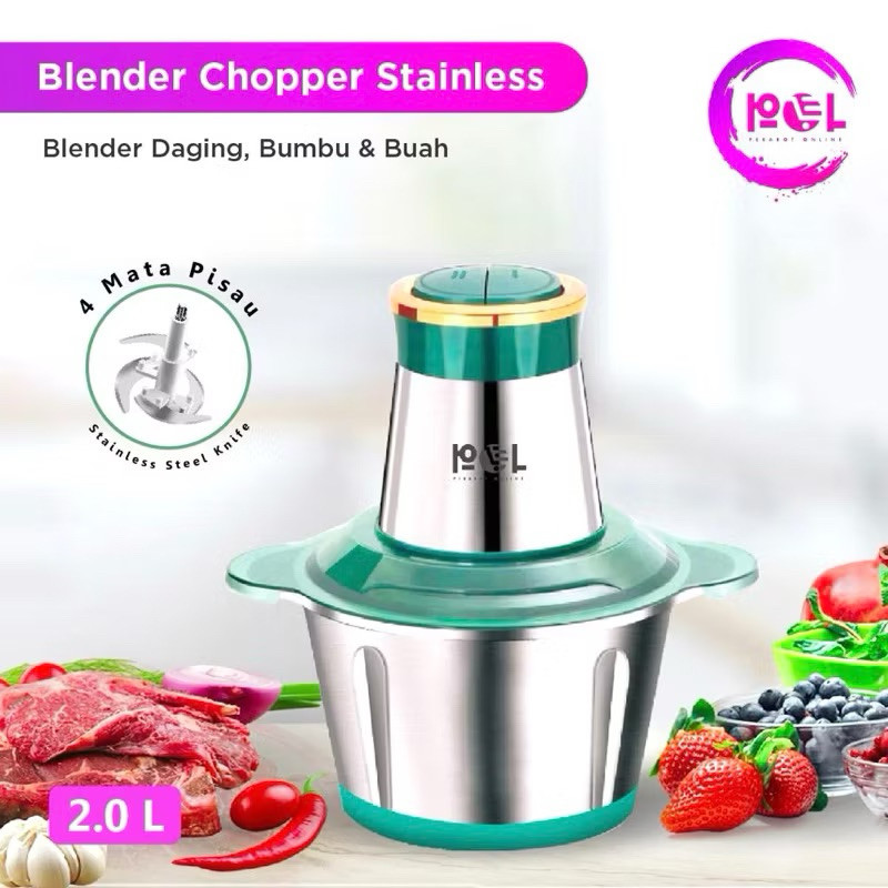 Jual Chopper Choper Penggiling Daging Blender Serbaguna Stainless Steel ...