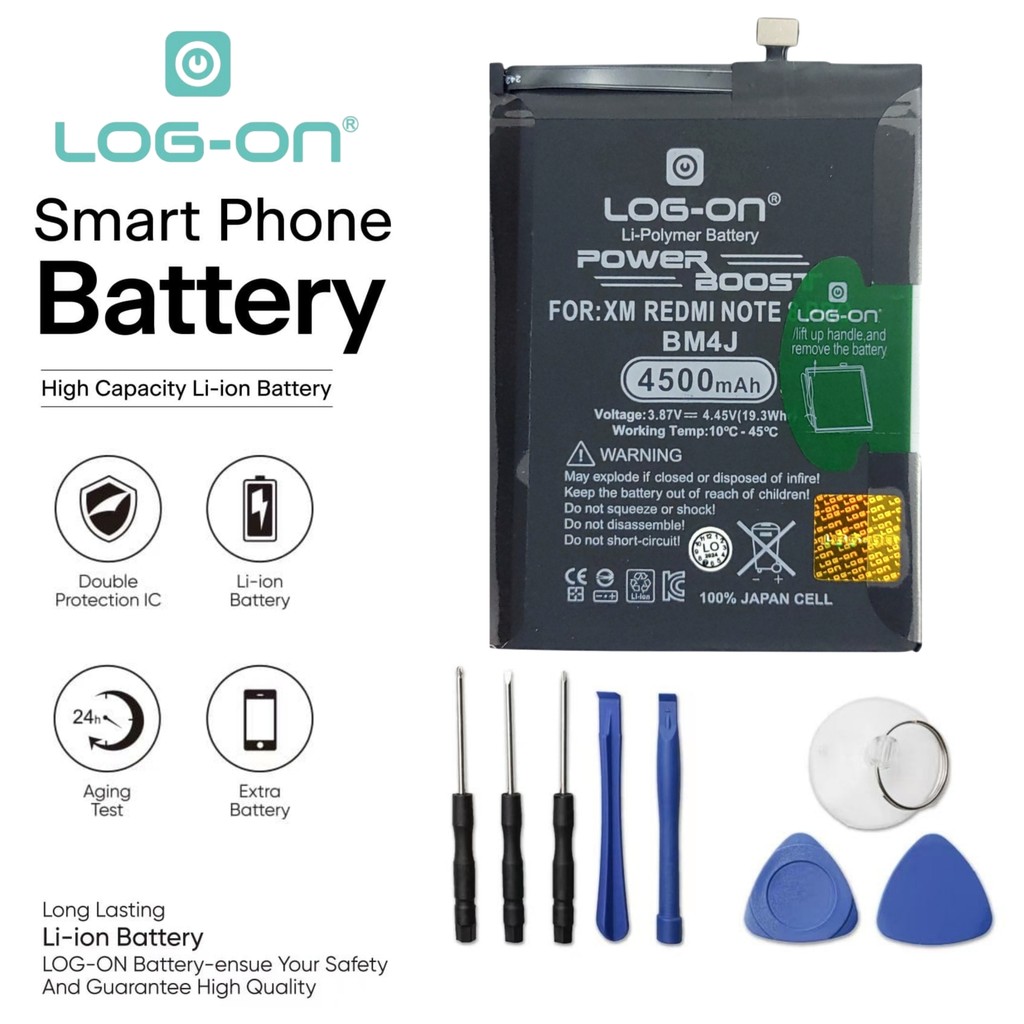 Jual Baterai Log On - BM4J Untuk Xiaomi Redmi Note 8 Pro BM-4J Power ...