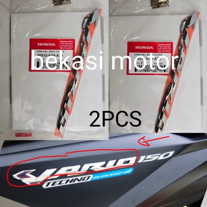 Jual [Assesoris Motor New] emblem logo honda vario original sepasang ...