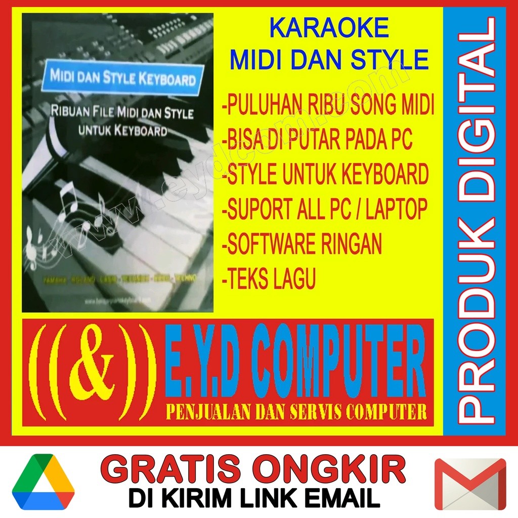 Jual KARAOKE MIDI SONG DAN STYLE YAMAHA CASIO CORG ROLAND KUMPULAN LAGU ...