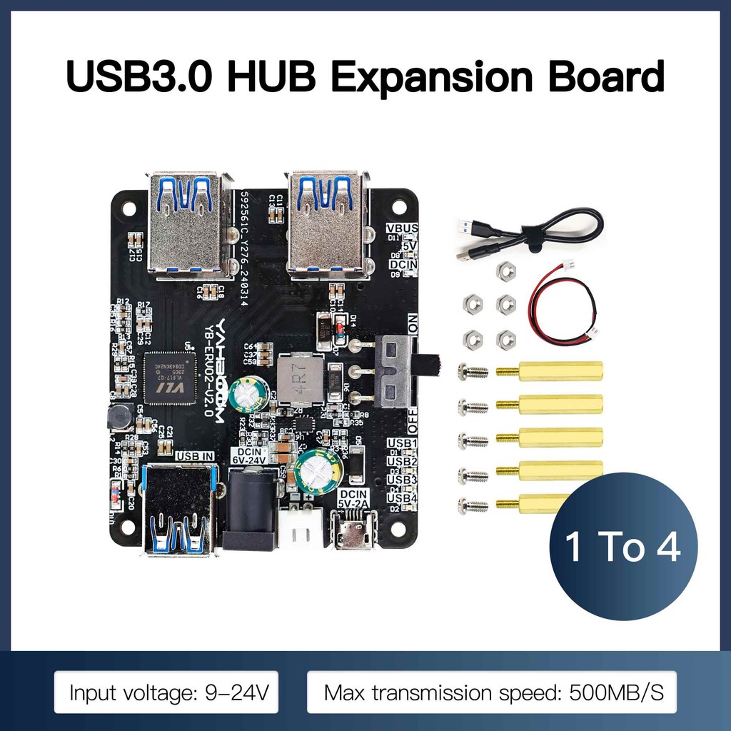 Jual USB Hub 3.0 Multi USB Splitter 4 USB Port with Micro Charge Power ...