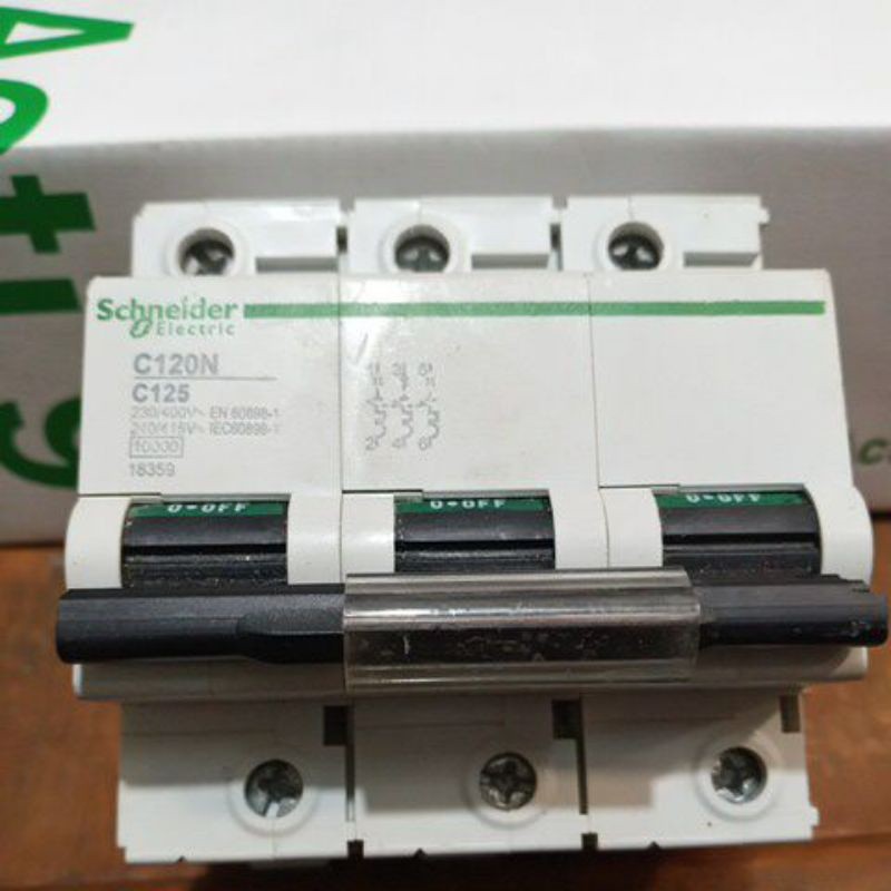 Jual MCB SCHNEIDER C120N 3P 80A 100A 125A 10ka type lama | Shopee Indonesia