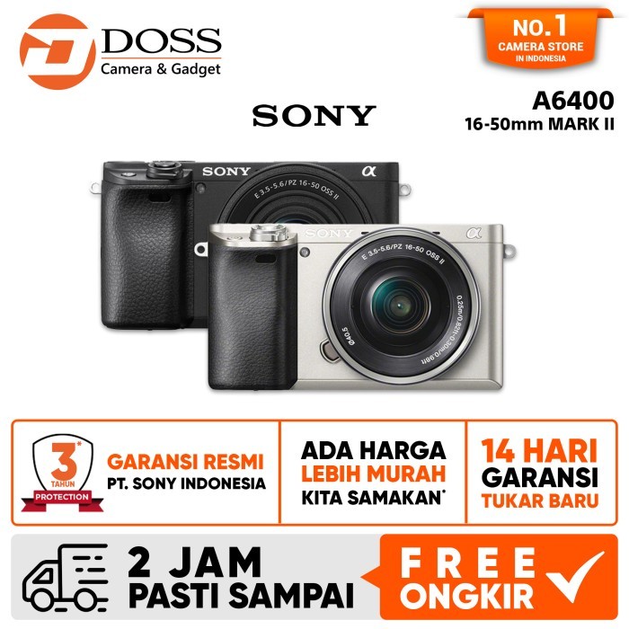Jual Sony Alpha A6400 Kit 16-50mm Mark II A 6400 Sony A6400 16-50 mm II ...