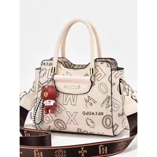 Jual Gaya Modis! Tas Tangan Wanita untuk Kuliah dengan Liontin Beruang ...