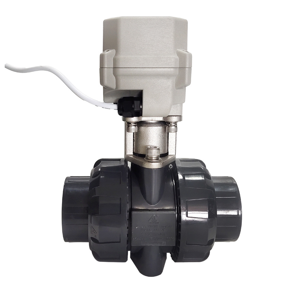Jual 1-1/2“ Plastic Motorised Ball Valve 15Nm Actuator with PVC True ...