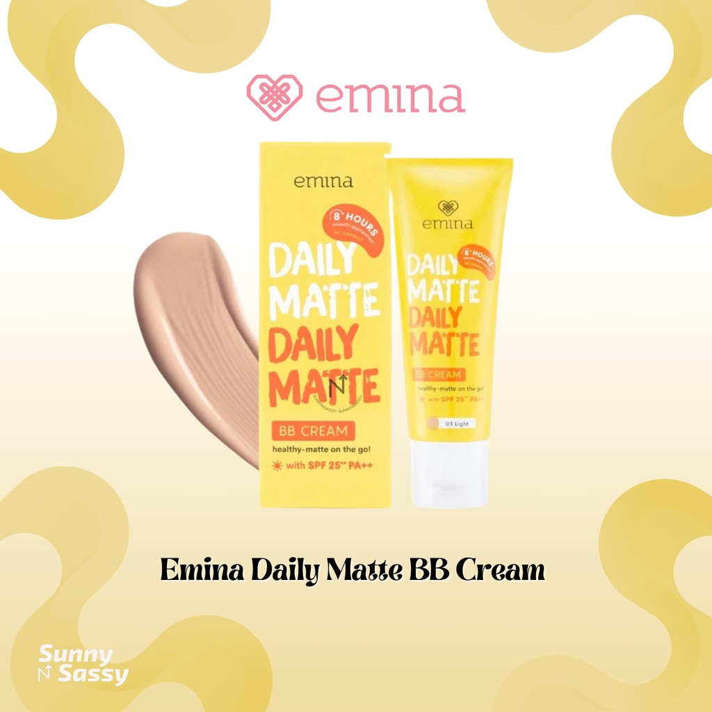 Jual Emina Daily Matte BB Cream 16 g - Melembabkan, Matte Finish, Oil ...