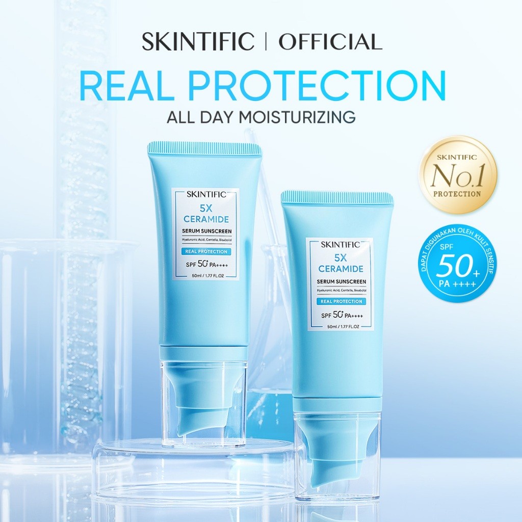 Jual [ NEW ADVANCED FORMULA] SKINTIFIC - 5X Ceramide Serum Sunscreen ...