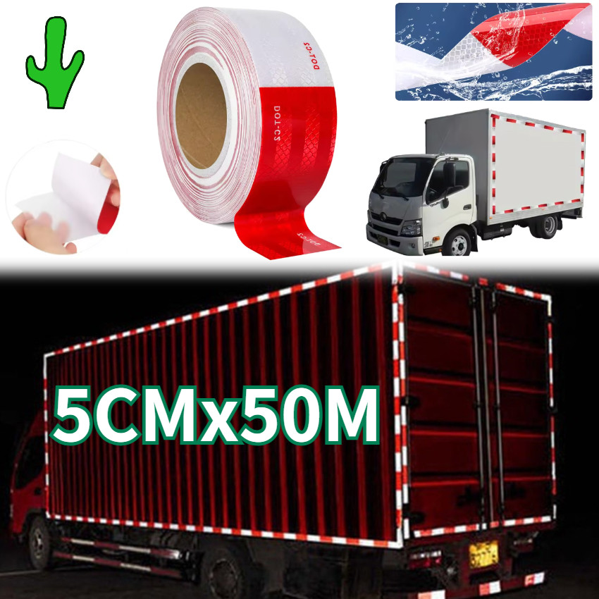 Jual 50meter Reflective Sticker/5CM*50M Sticker Reflektif/Reflektive ...