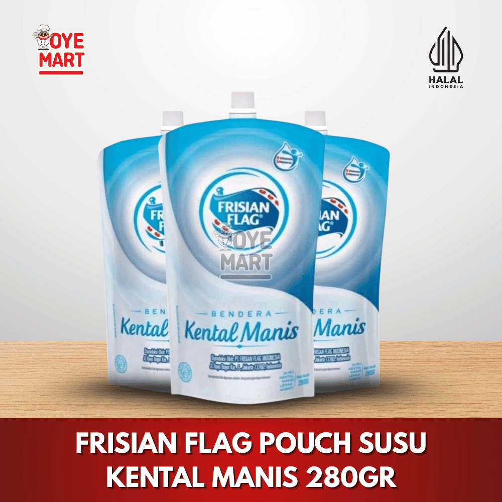 Jual FRISIAN FLAG POUCH SUSU KENTAL MANIS 280GR / SUSU BENDERA PUTIH ...