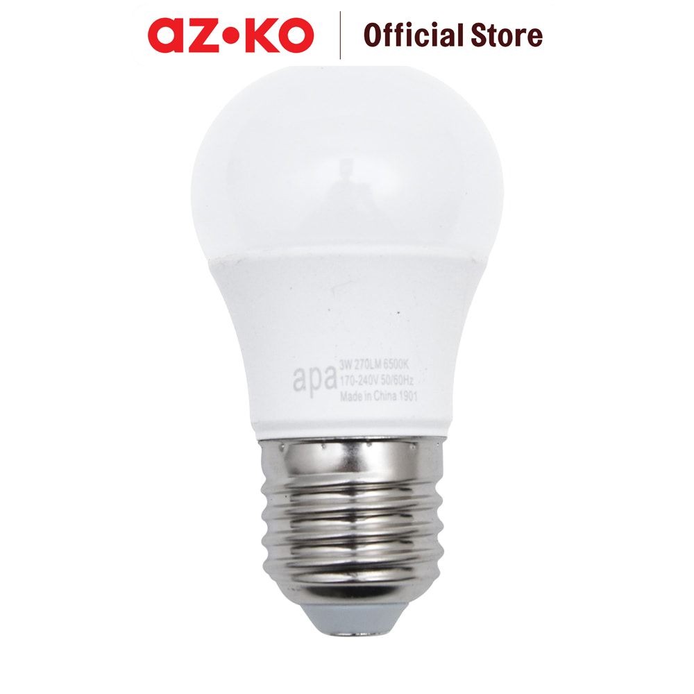 Jual AZKO Apa Bohlam Led 3 watt 270Lm - Cool Daylight Bulb Lampu Cahaya ...
