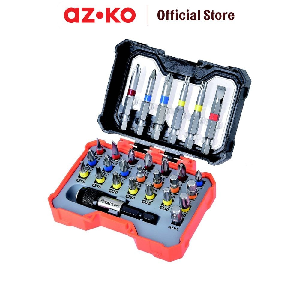 Jual AZKO Tactix Set Mata Bit 29 Pcs Screwdriver Alat Perkakas ...
