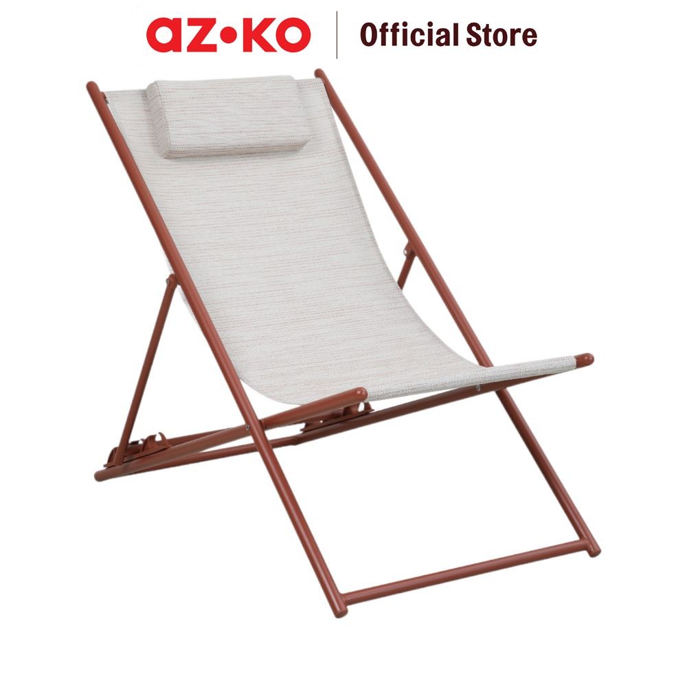 Jual AZKO Soleil Merlot Kursi Pantai 3 Posisi Dengan Bantal - Krem ...