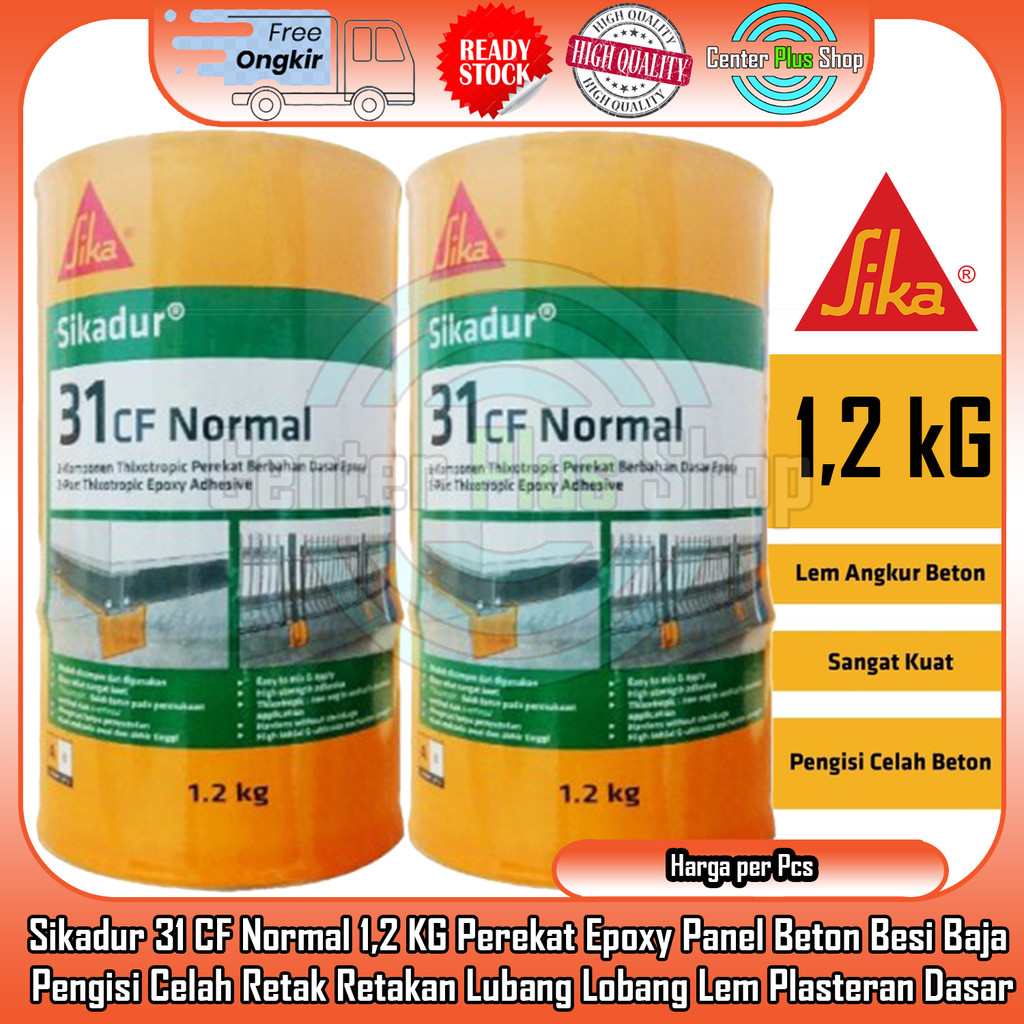Jual Plester Tembok Sikadur 31 CF Normal 1,2 KG Perekat Retak Retakan ...
