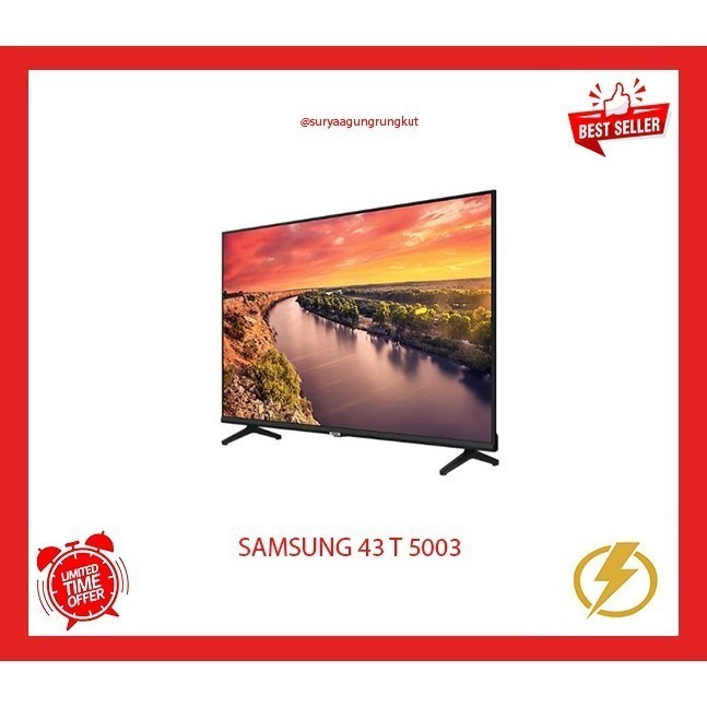 Jual DIGITAL LED TV SAMSUNG 43 INCH FULL HD - 43 T 5003 | Shopee Indonesia