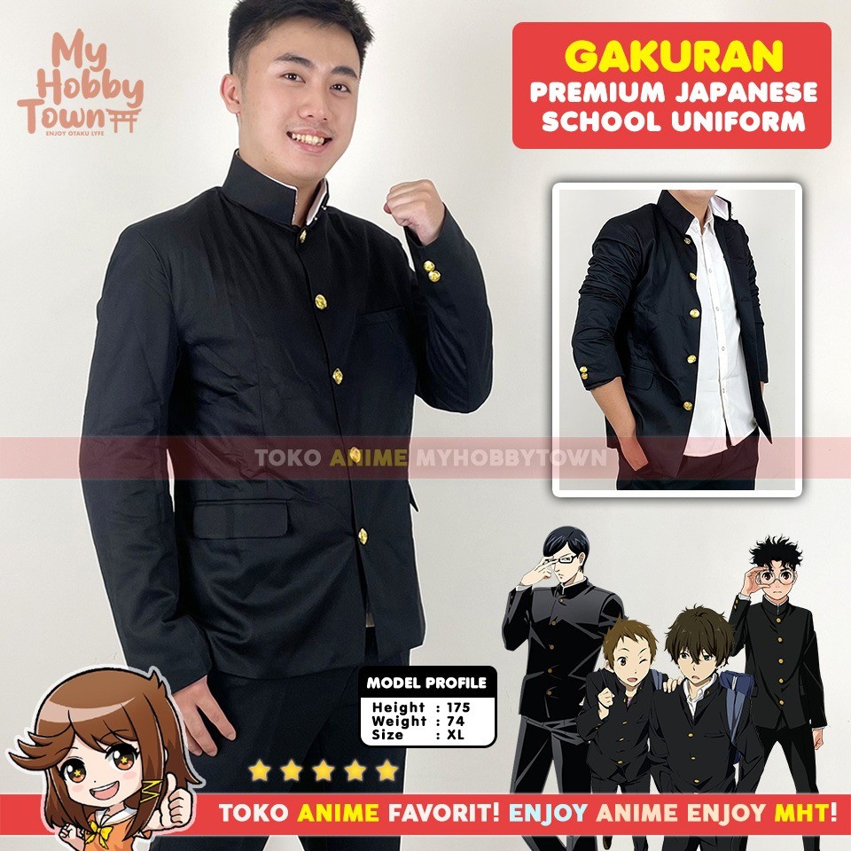 Jual Blazer Gakuran Anime Seragam Sekolah Jepang Japanese School ...