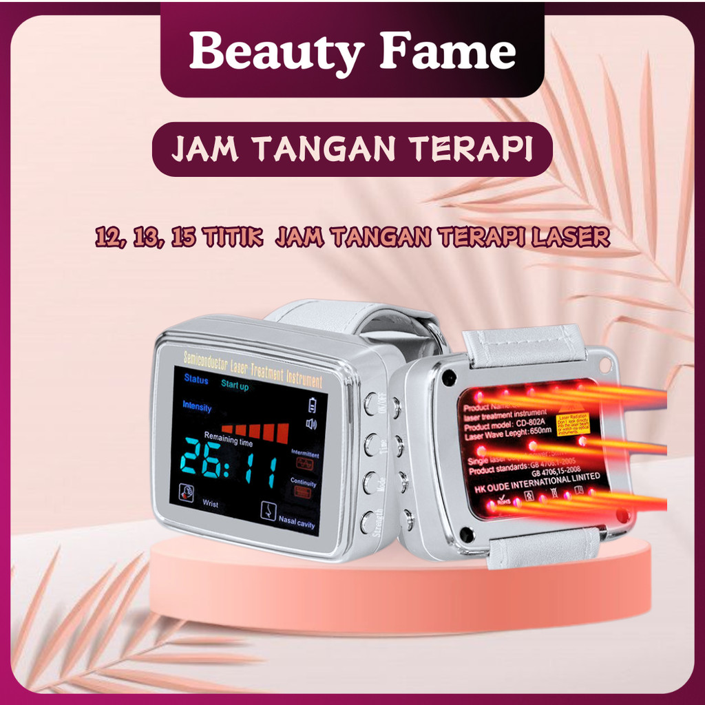 Jual Beauty Fame GARANSI 1 TAHUN Jam tangan Terapi laser 12/13/15 titik ...