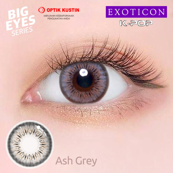 Jual Optik Kustin Exoticon Softlens - K-POP - Ash Grey | Shopee Indonesia