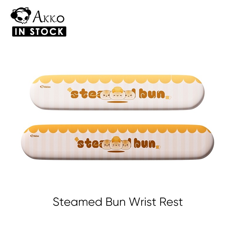 Jual Akko Steamed Bun Wrist Rest for Keyboard, Soft Cushioned Support ...